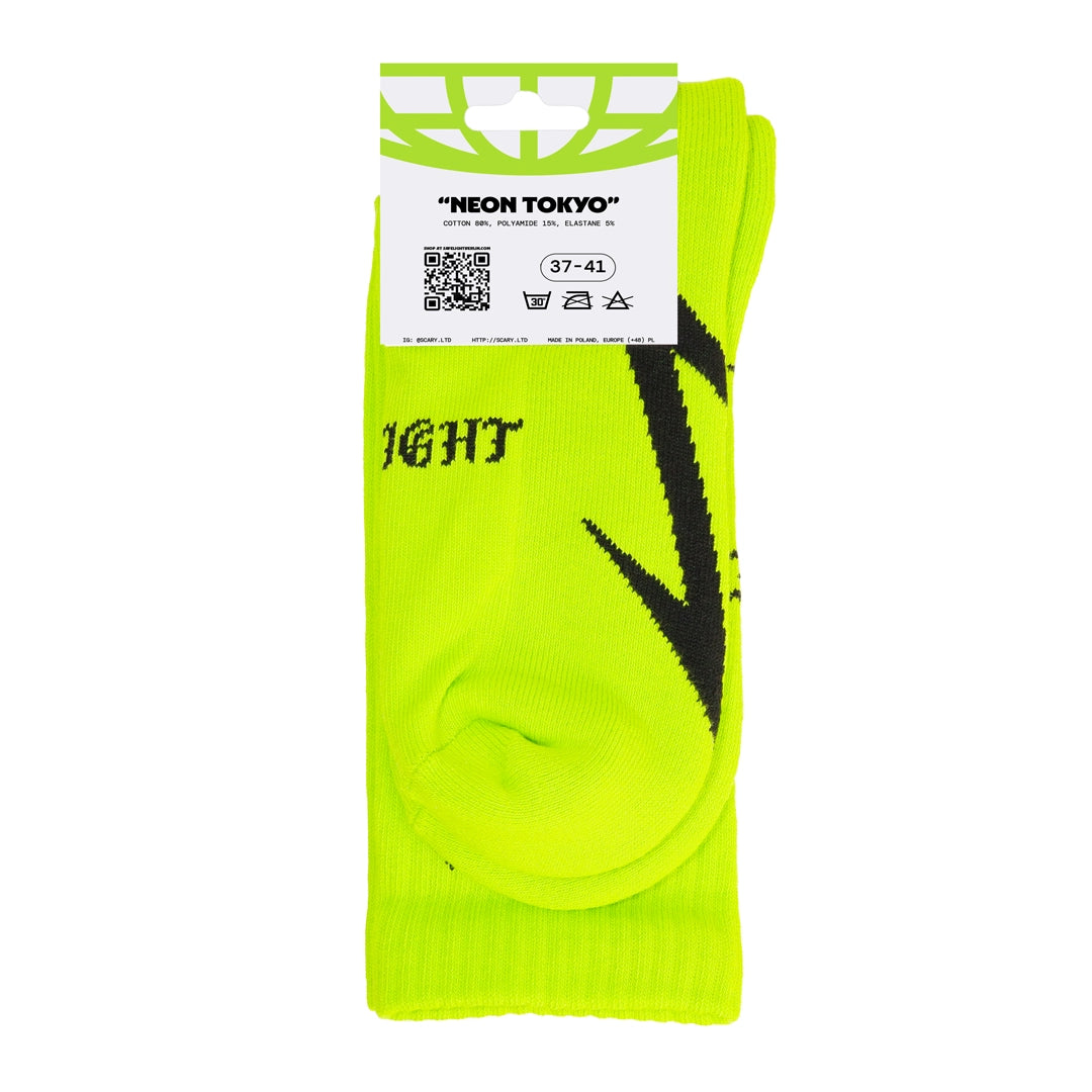 SAFELIGHT X SCARY "Neon Tokyo" Socks – Safelight Berlin